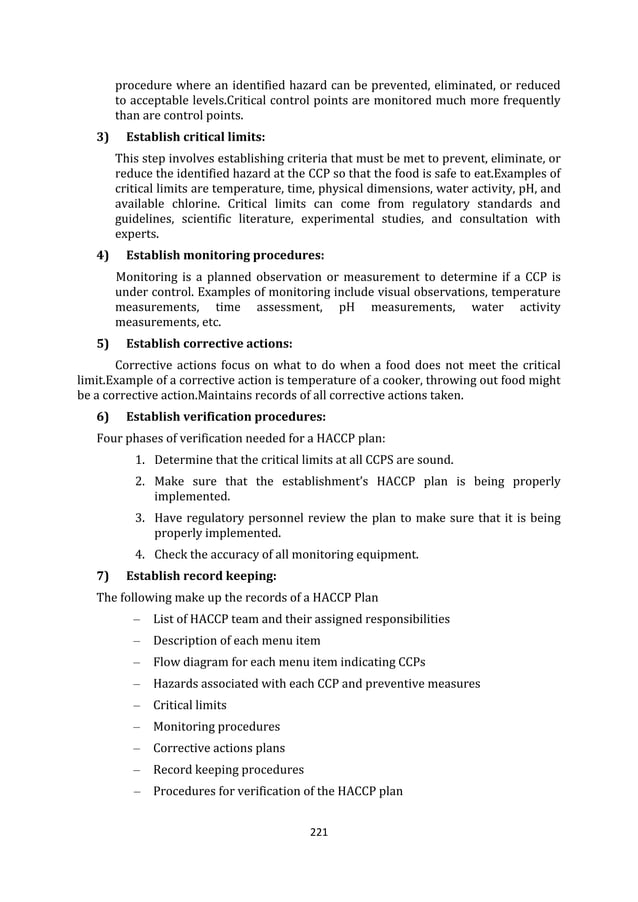 HACCP hazard analysis and critical control points | PDF