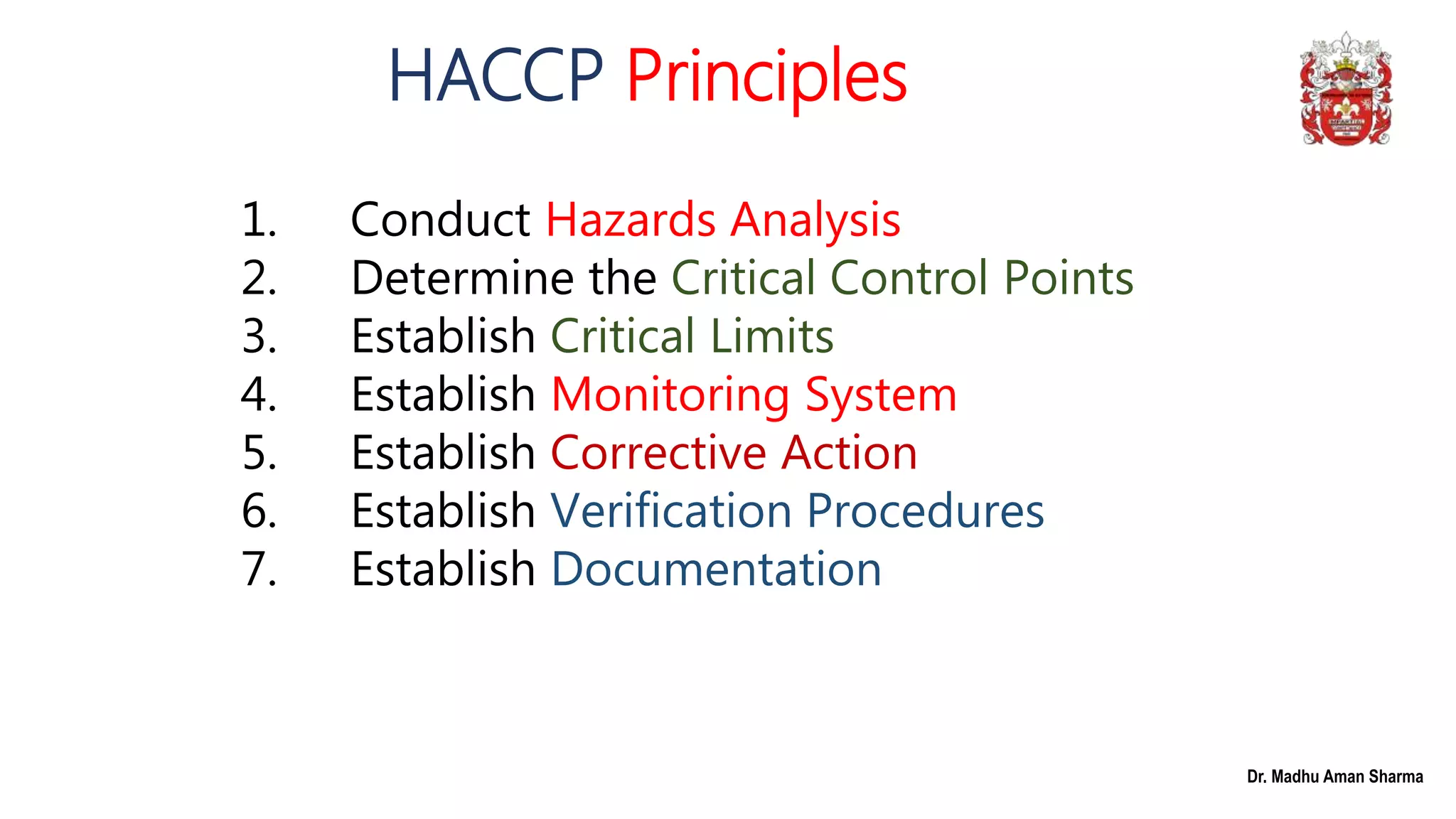 HACCP PRESENTATION | PPTX