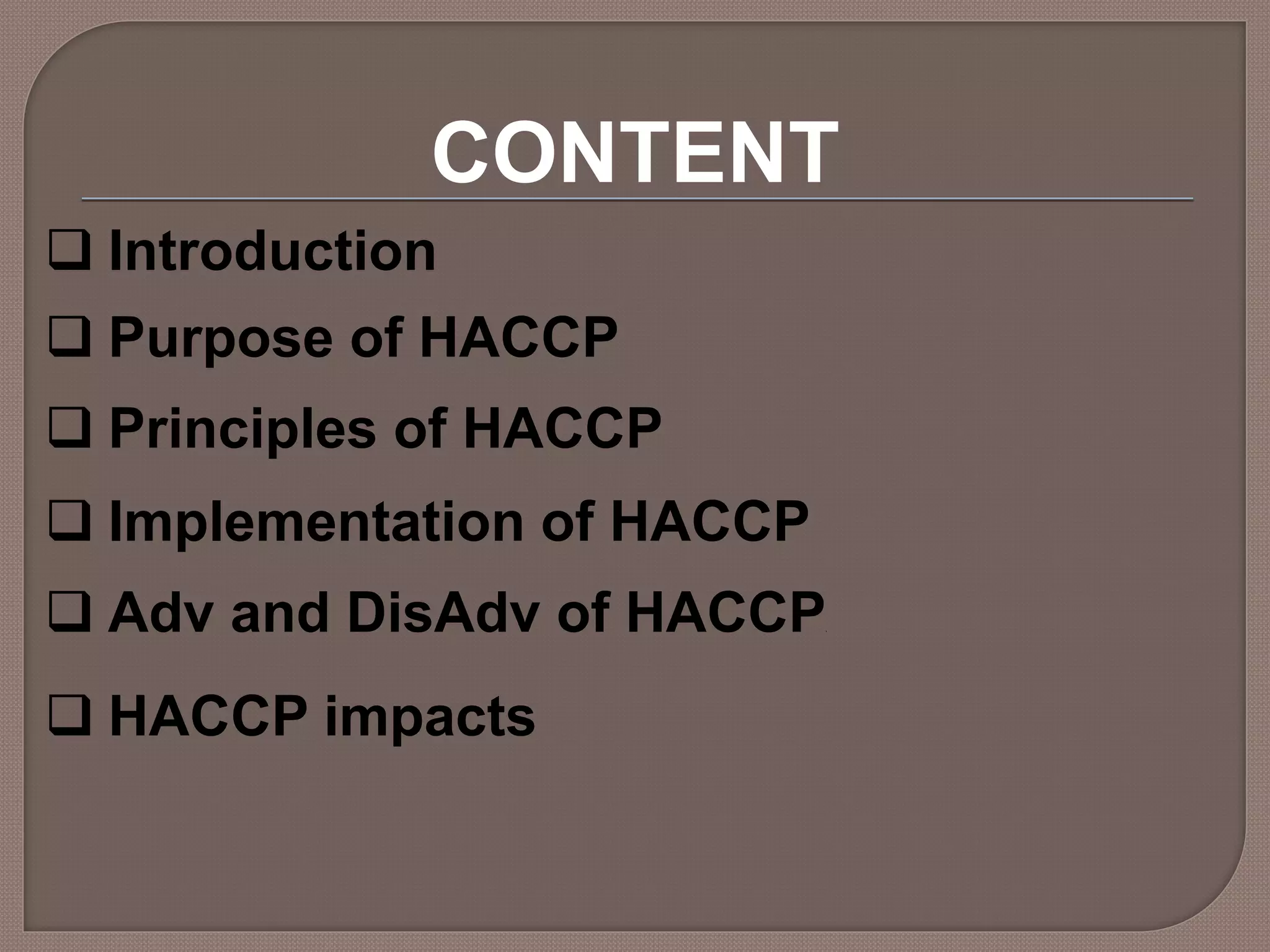 HACCP | PPT