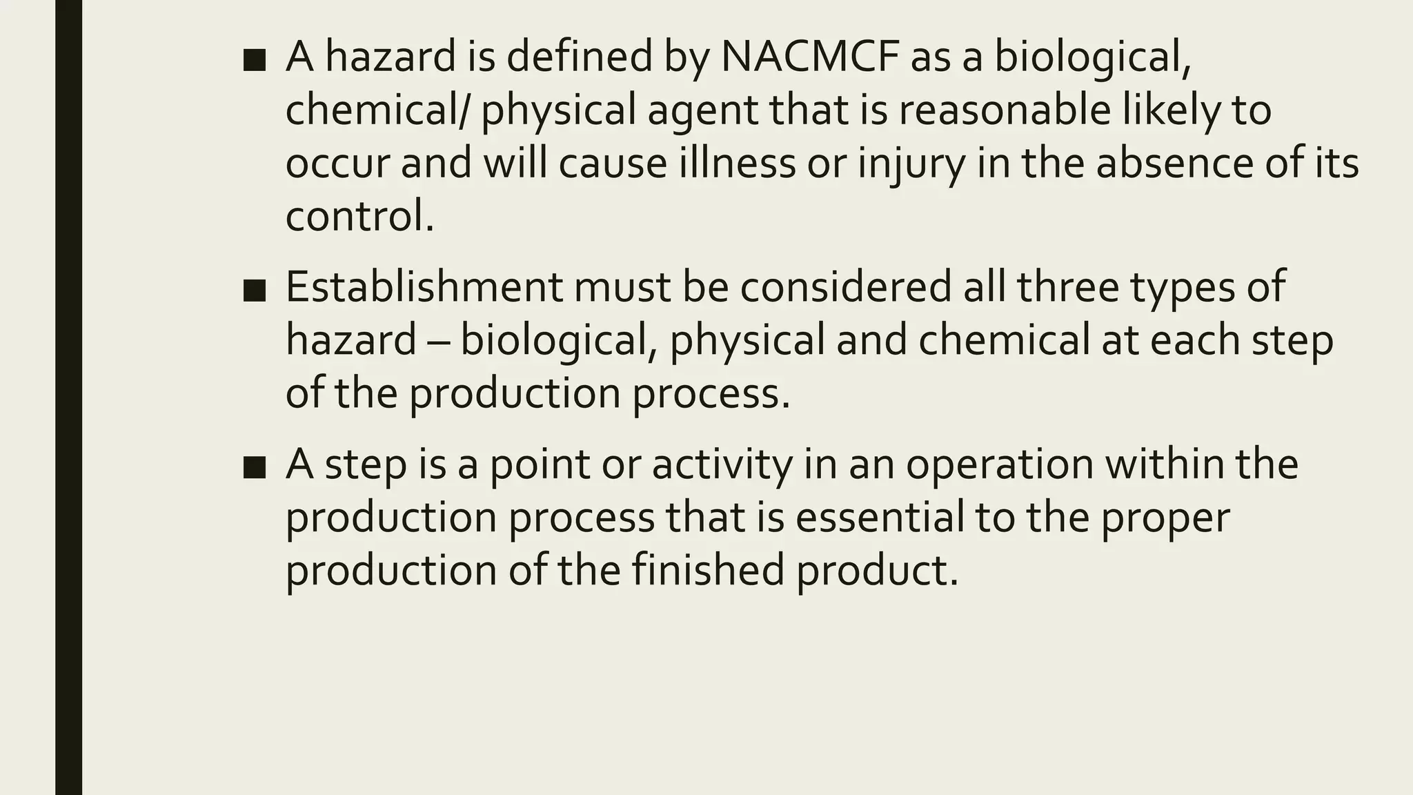 Haccp hazard analysis and critical control point salman | PPTX