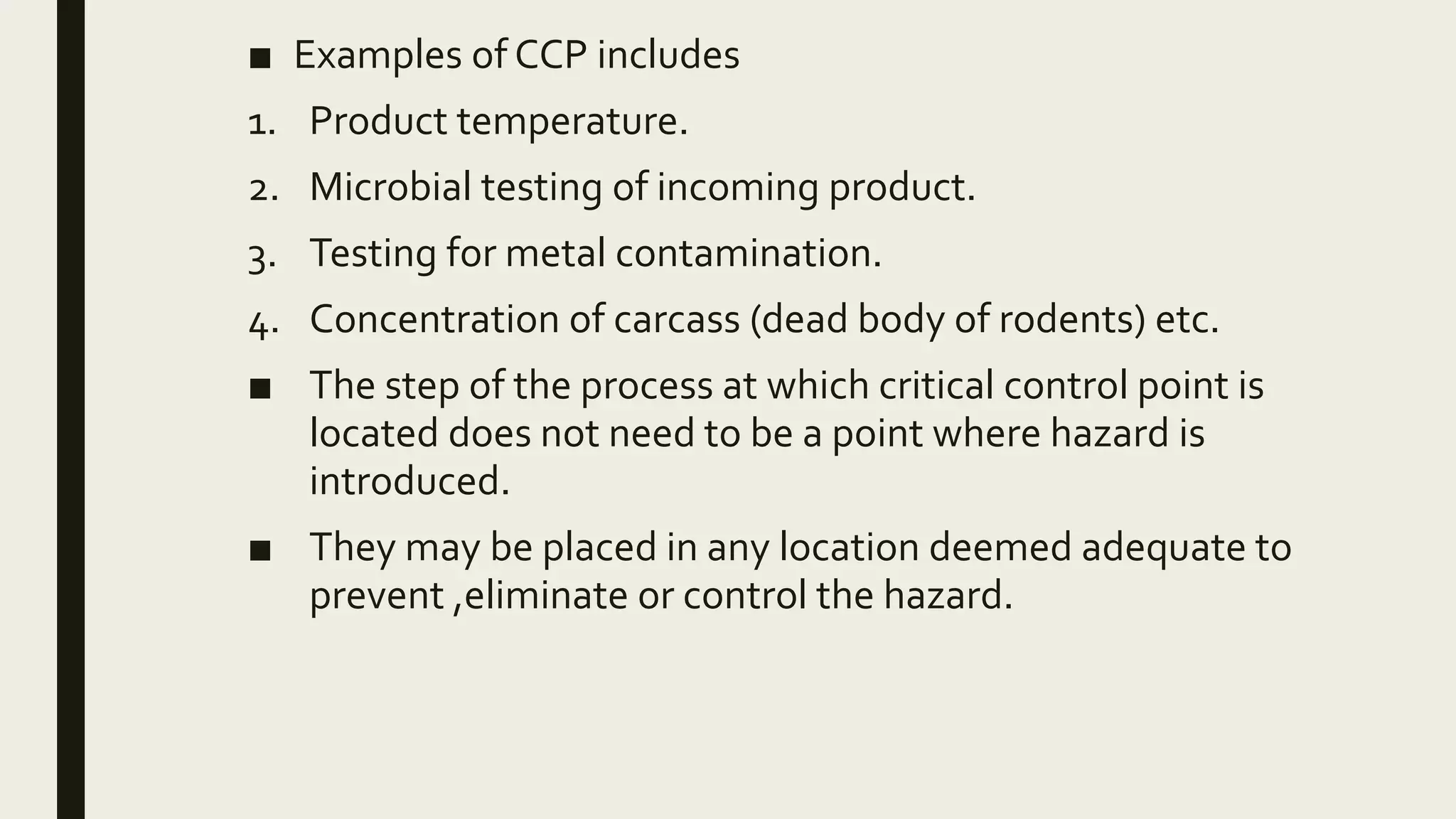 Haccp hazard analysis and critical control point salman | PPTX