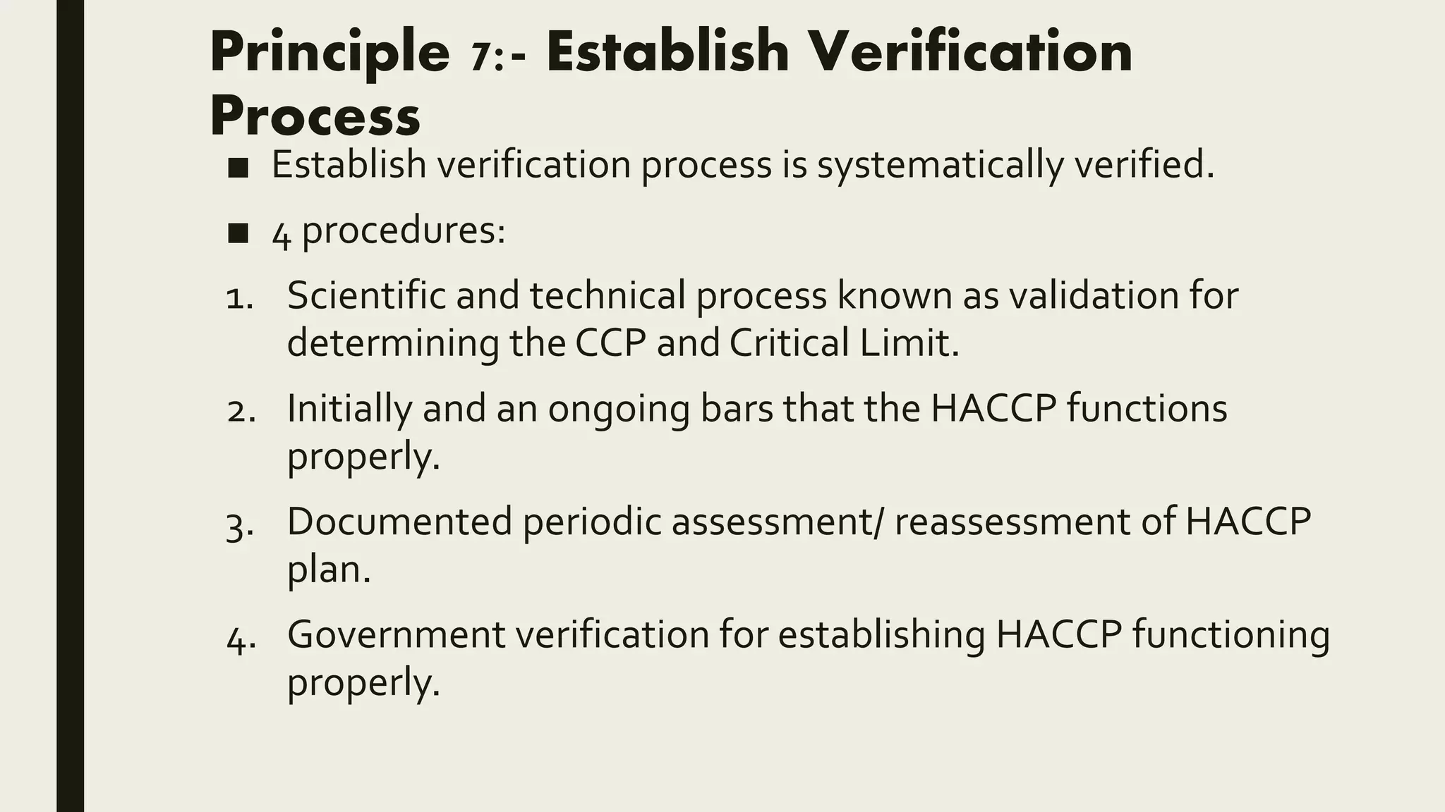 Haccp hazard analysis and critical control point salman | PPTX