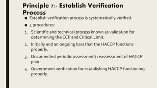 Haccp hazard analysis and critical control point salman | PPTX