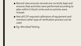 Haccp hazard analysis and critical control point salman | PPTX