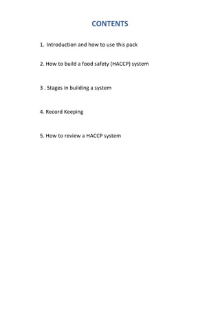 Haccp manual | PDF