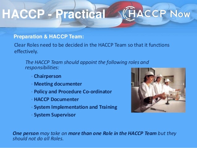 Principles of HACCP Practical Training