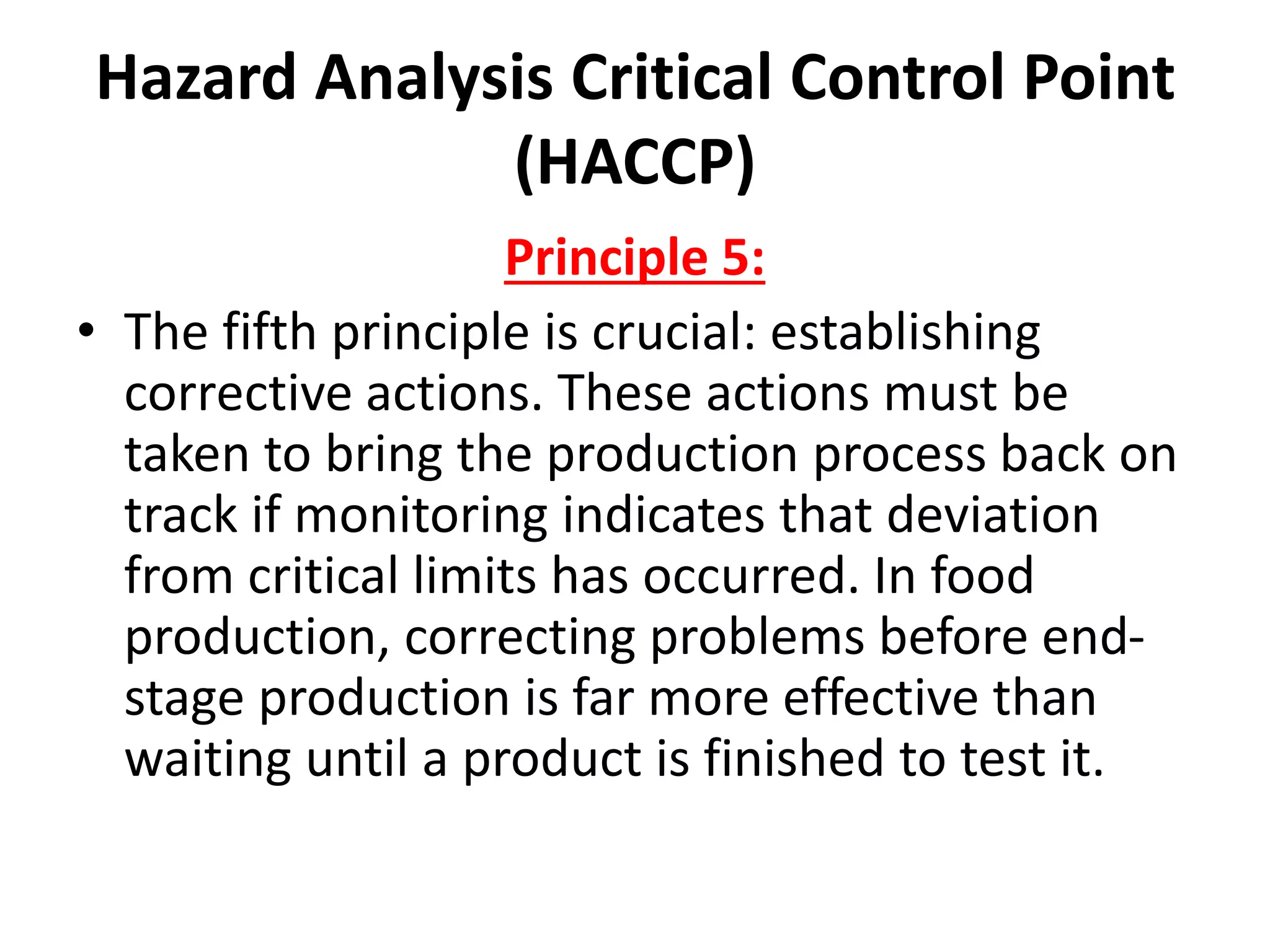 Haccp system and principle | PPTX