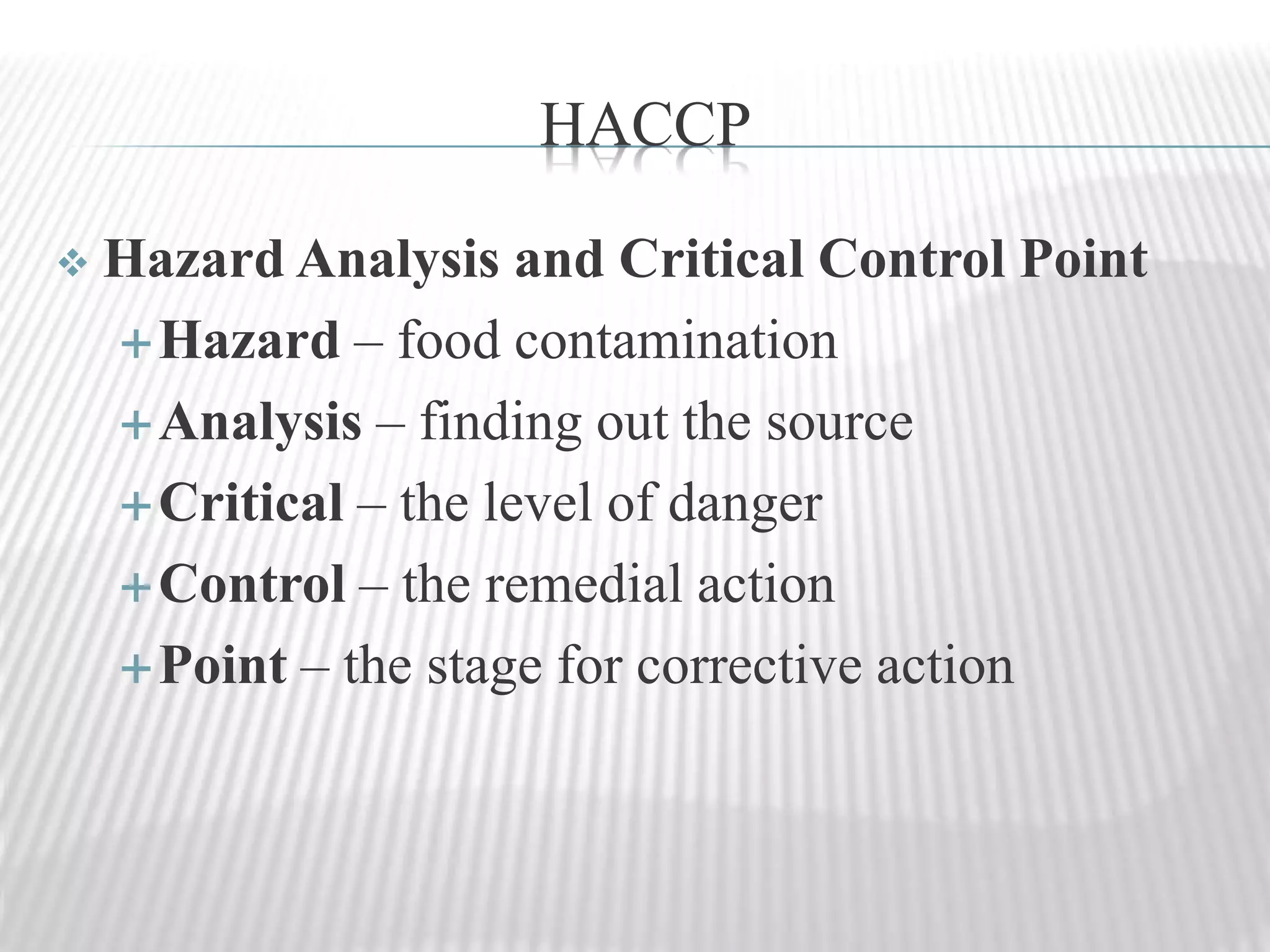 HACCP | PPTX