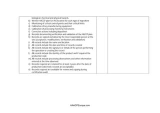 HACCP_audit_checklist from food plannfix | PPT