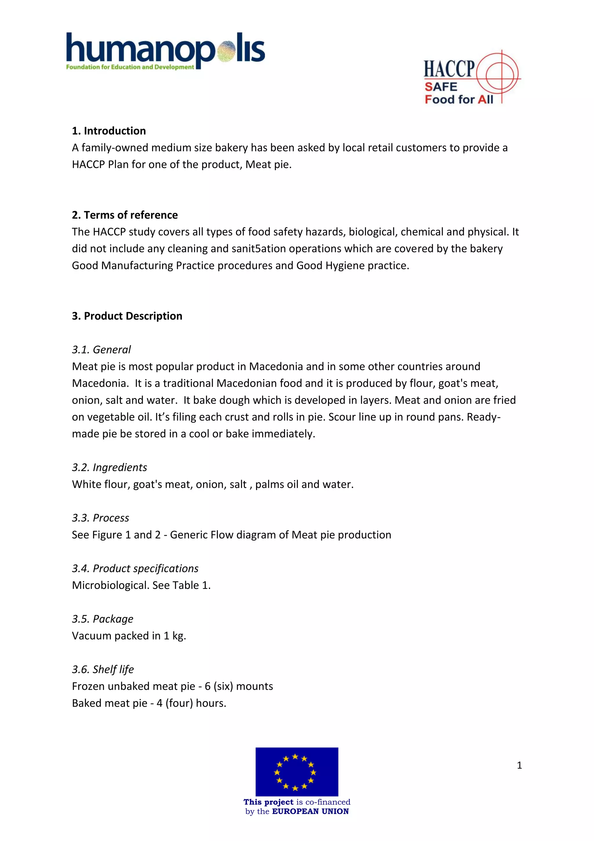 Haccp case study | PDF