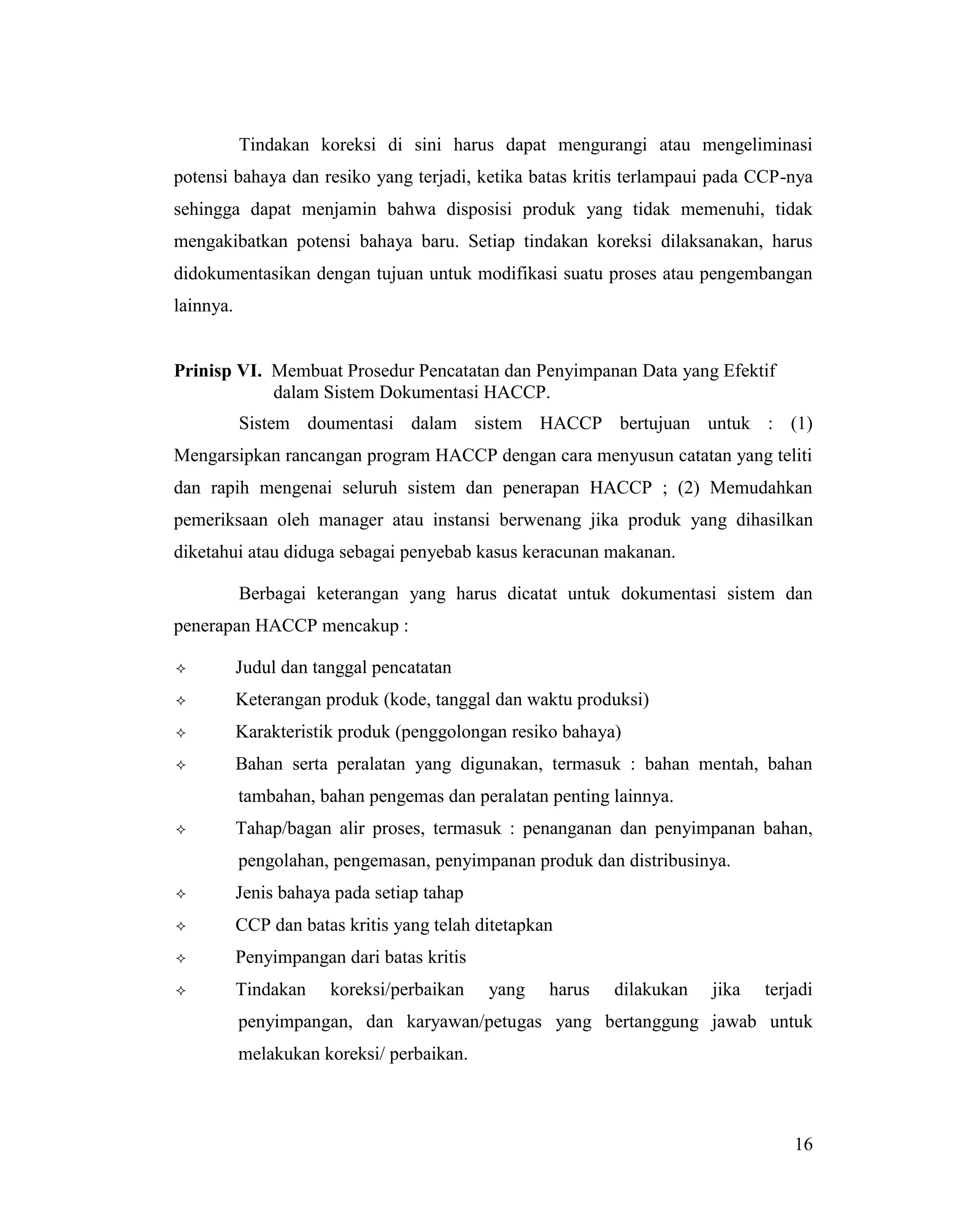 Haccp dan implementasinya dalam industri pangan | PDF