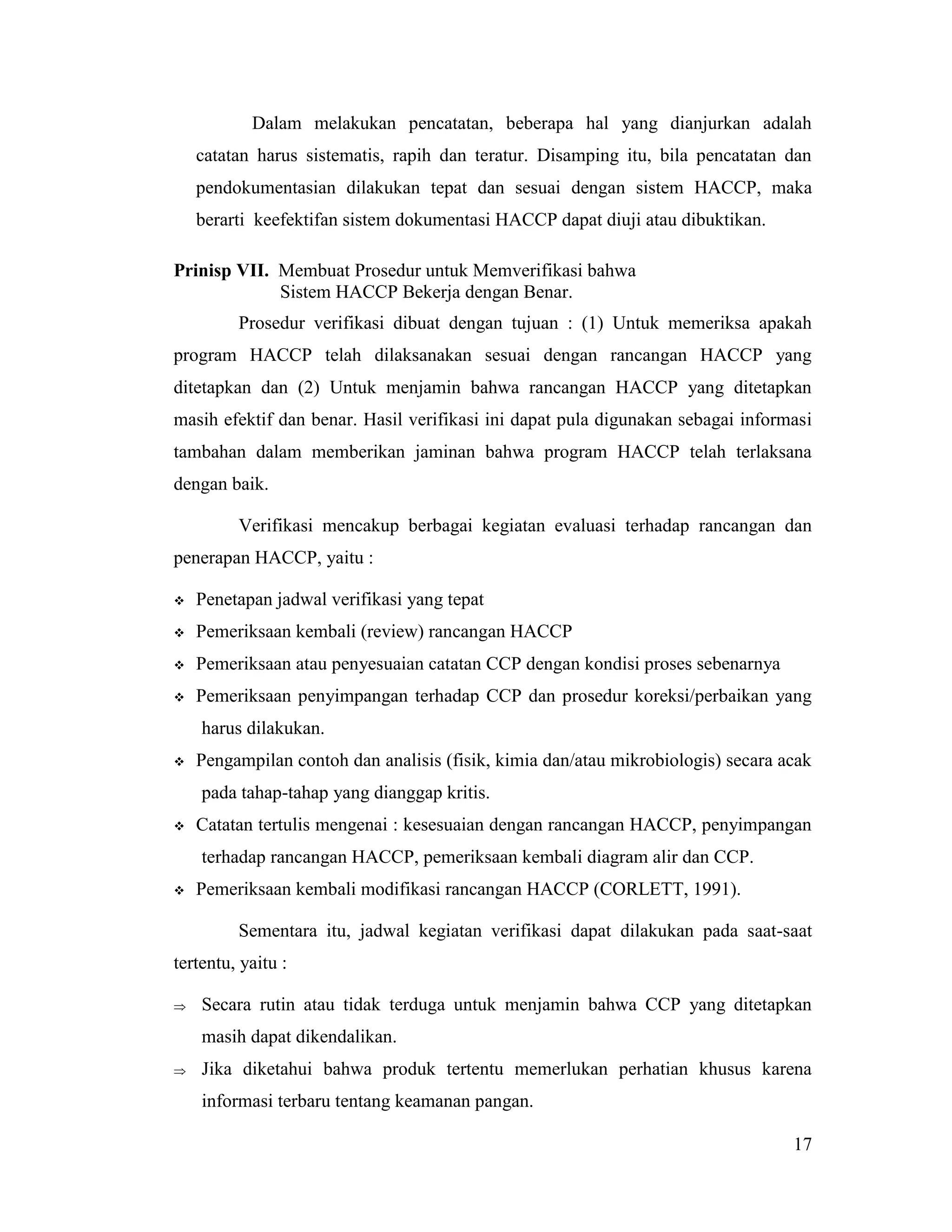 Haccp dan implementasinya dalam industri pangan | PDF