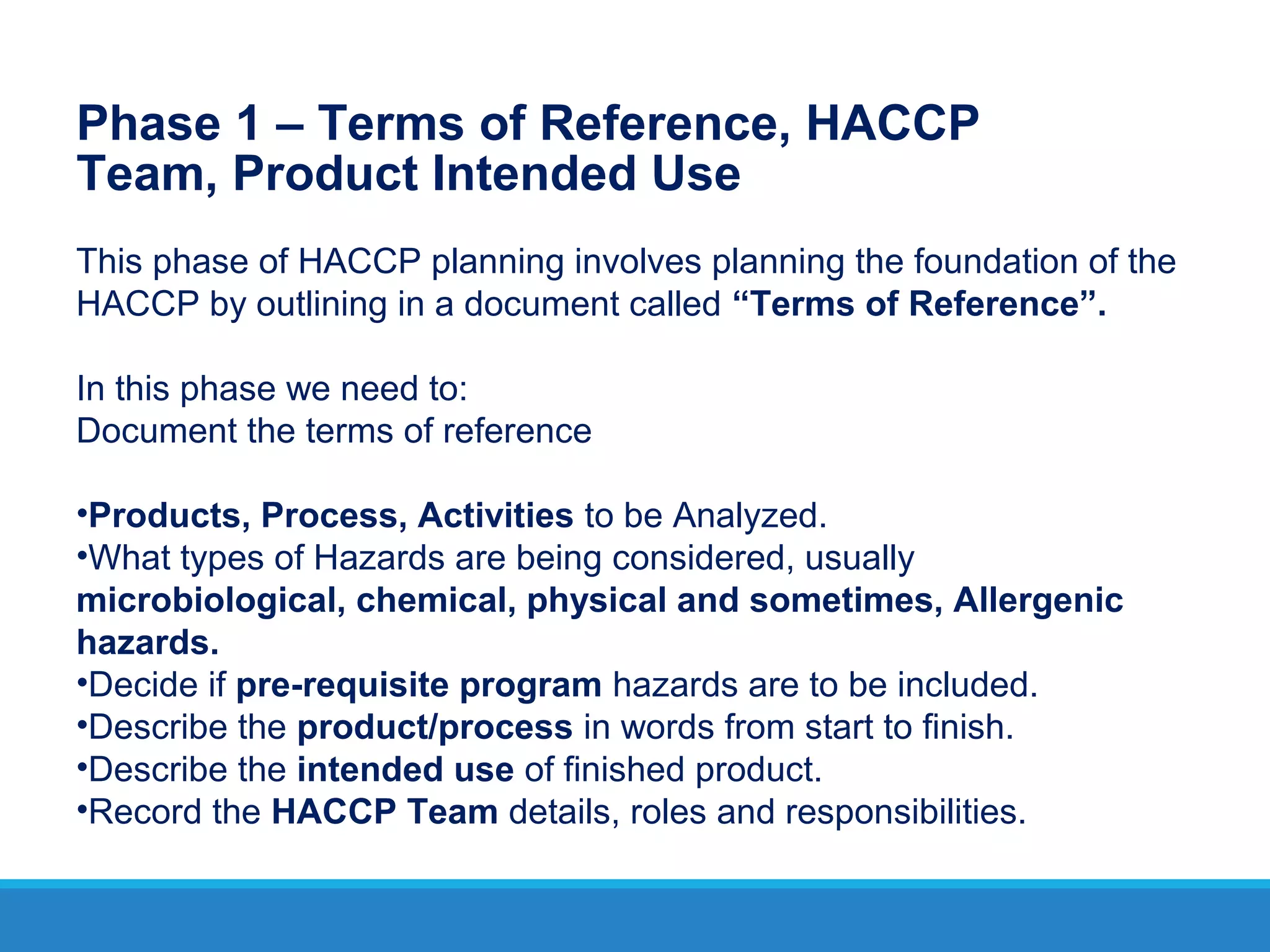 Haccp development training course warehouse | PPT | Indoor ...