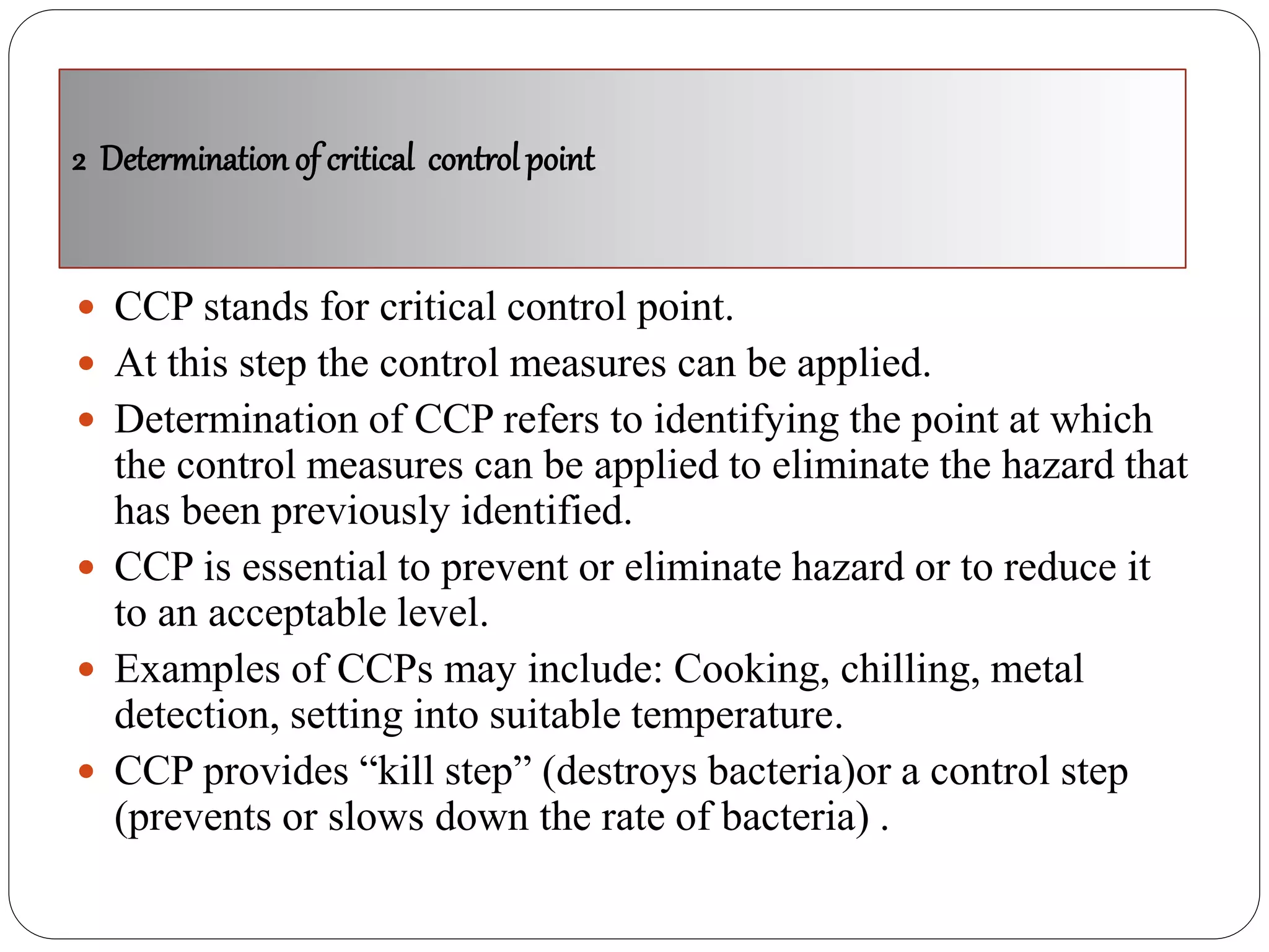 HACCP ;Definition, and principles | PPTX