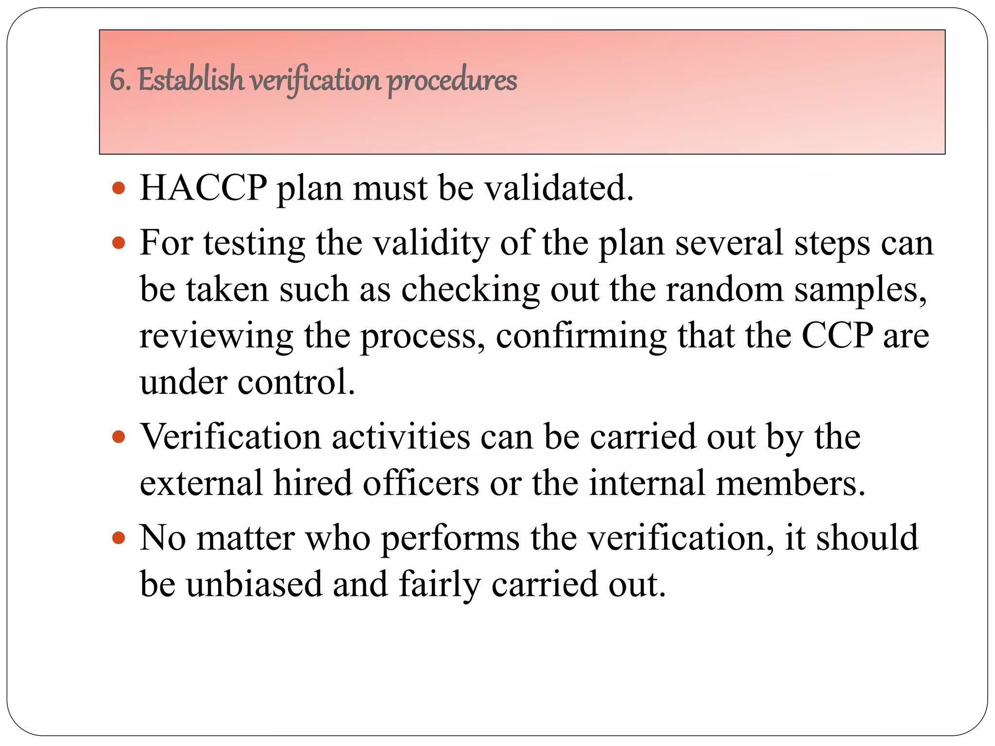 HACCP ;Definition, and principles | PPTX