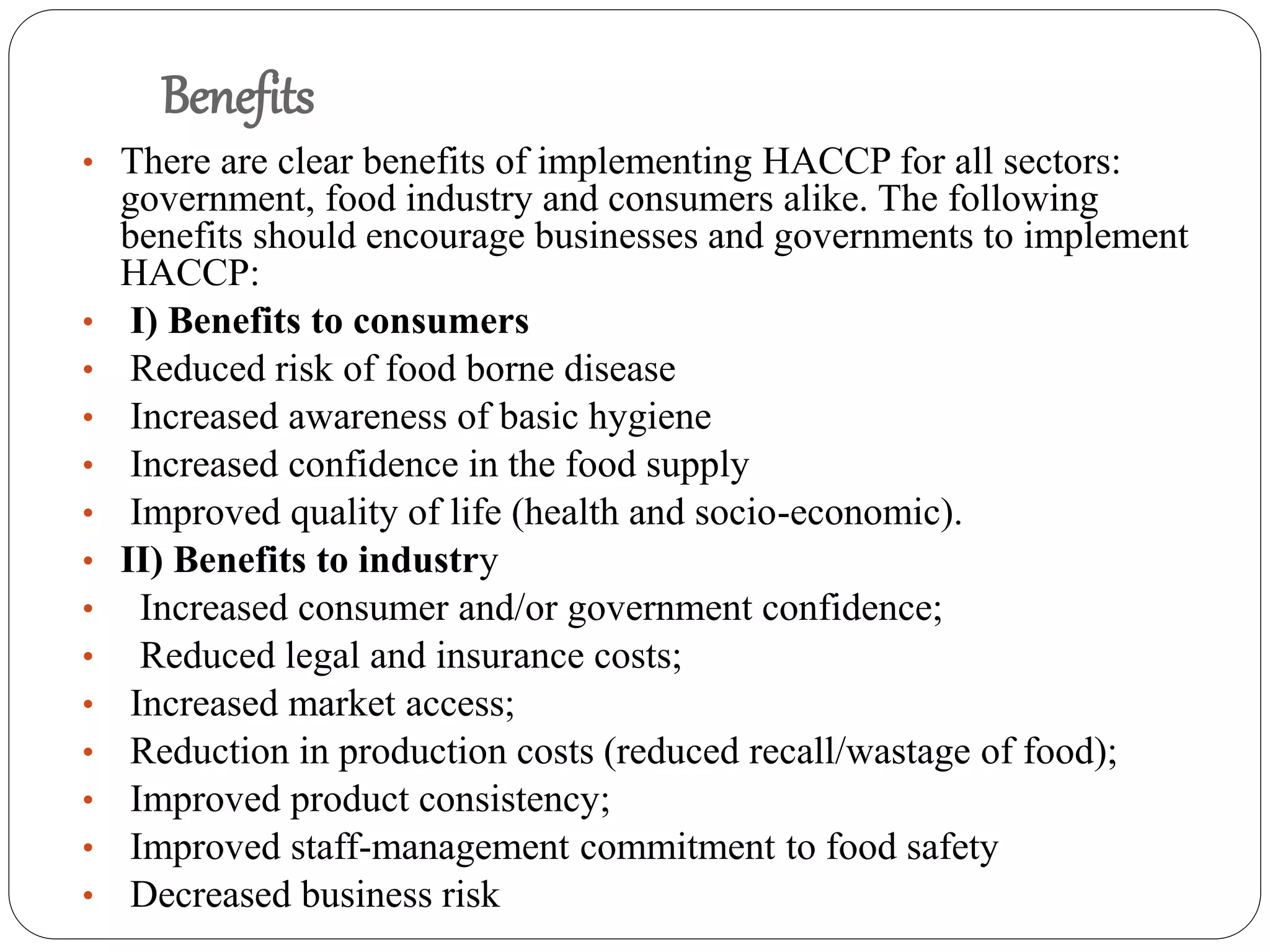 HACCP ;Definition, and principles | PPTX