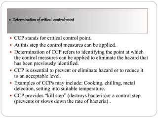 HACCP ;Definition, and principles | PPTX