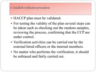 HACCP ;Definition, and principles | PPTX