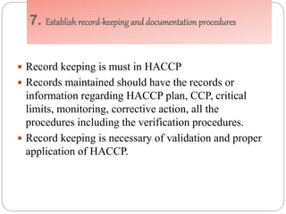 HACCP ;Definition, and principles | PPTX