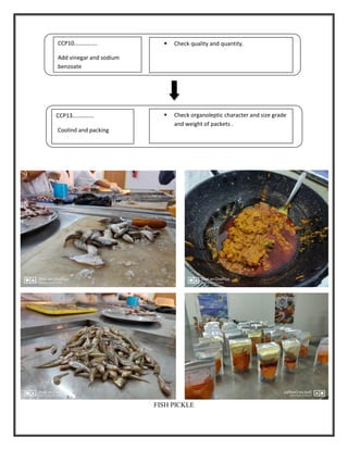 HACCP protocol for various Fish products | PDF