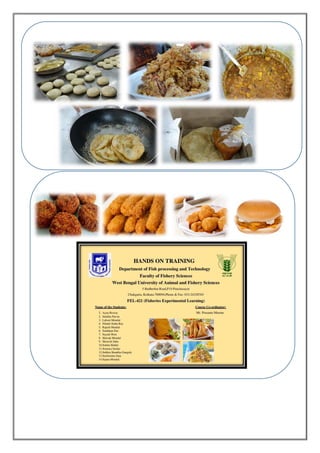 HACCP protocol for various Fish products | PDF