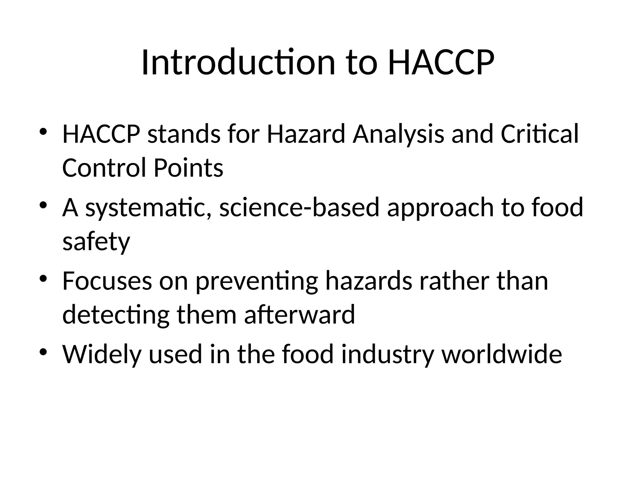 HACCP_Food_Industry_Presentation.pptx on food industry | PPTX