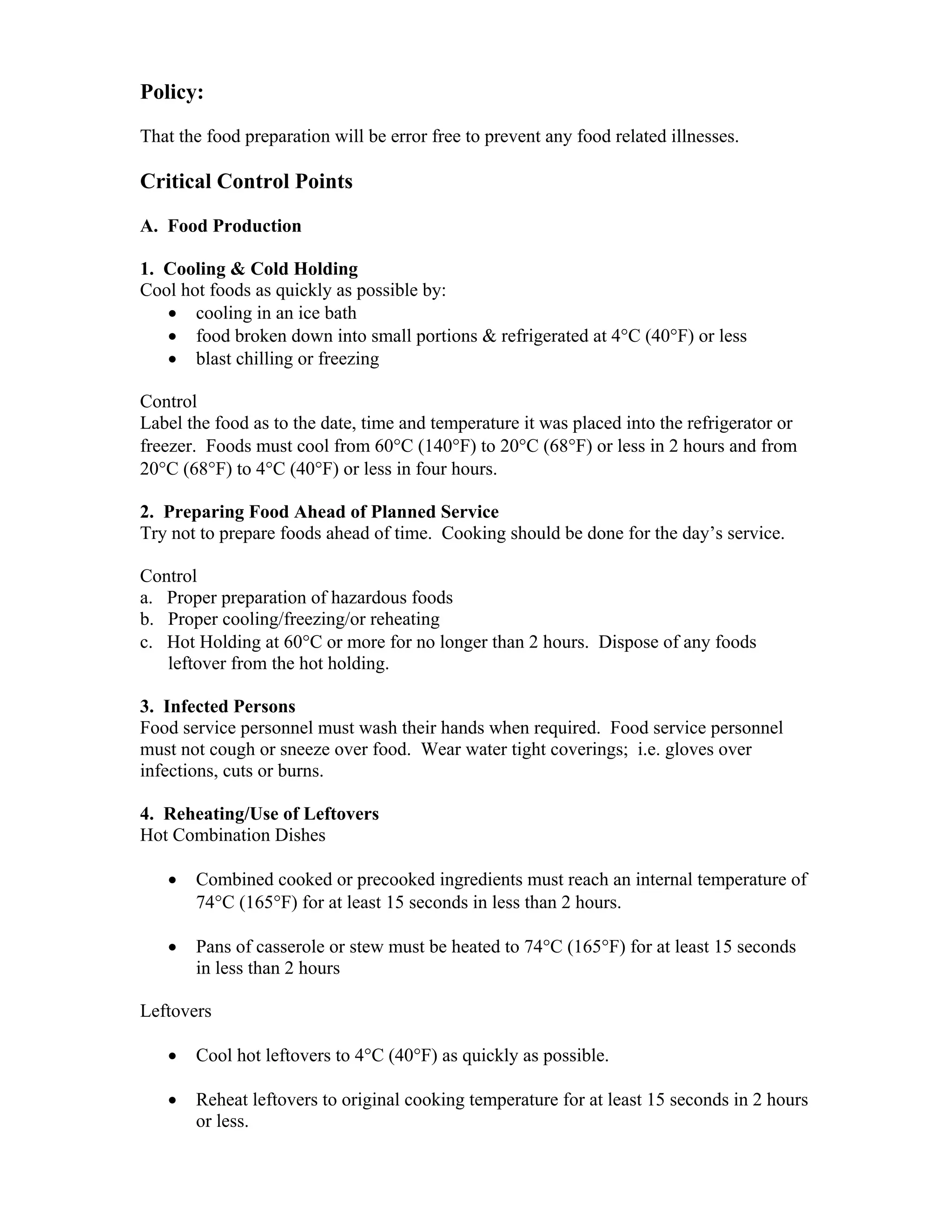 Haccp food safety booklet | PDF