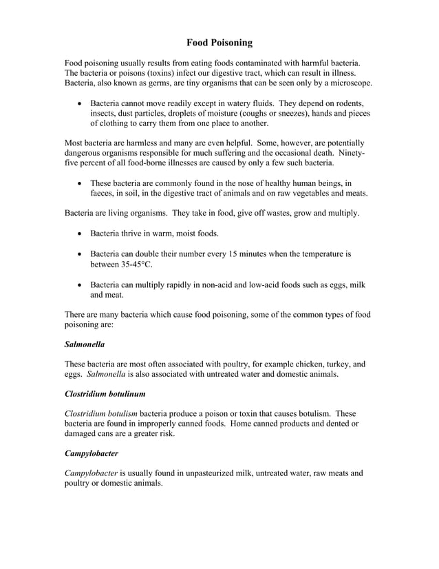 Haccp food safety booklet