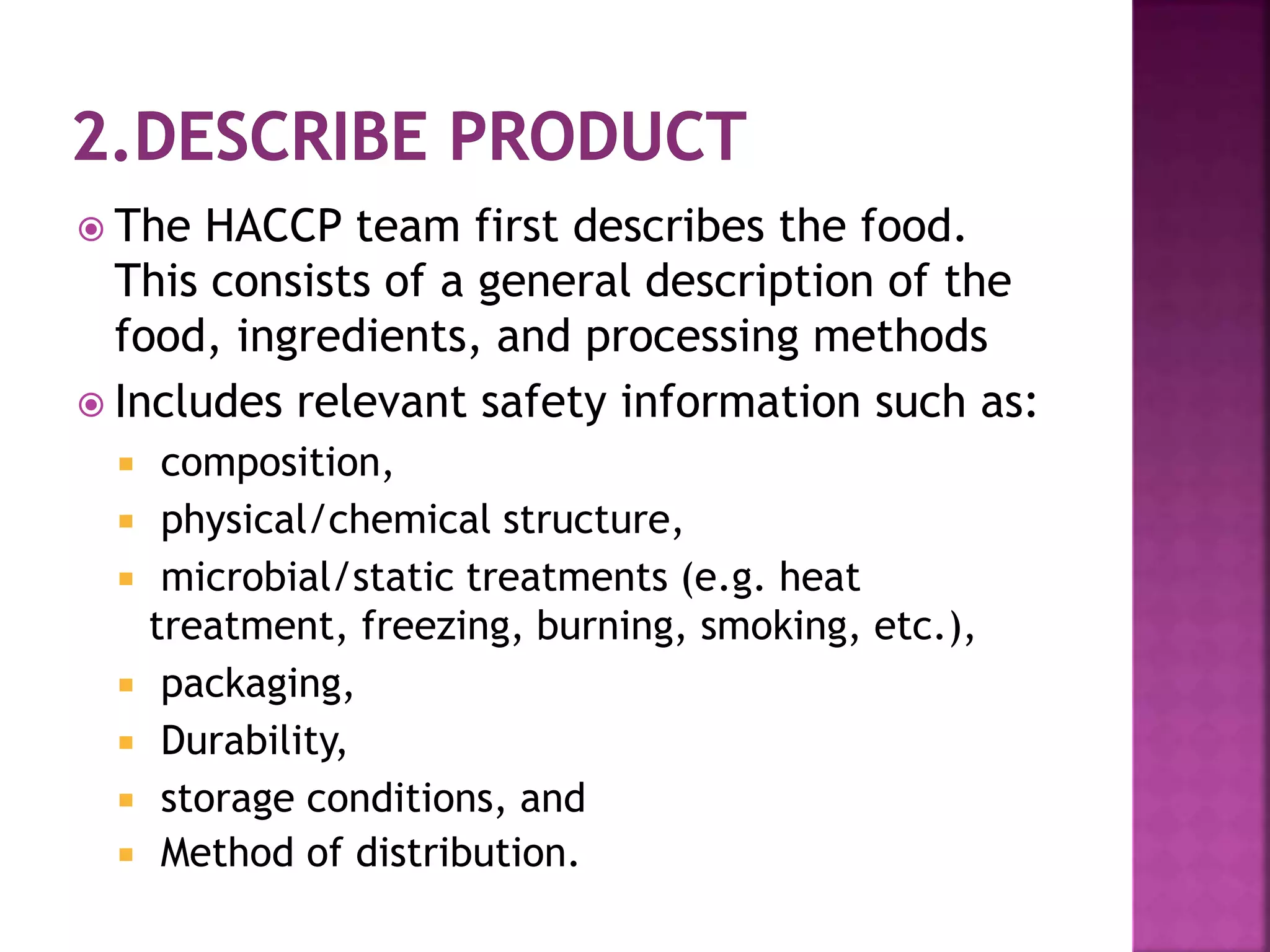 Haccp guidelines and status in india | PPTX