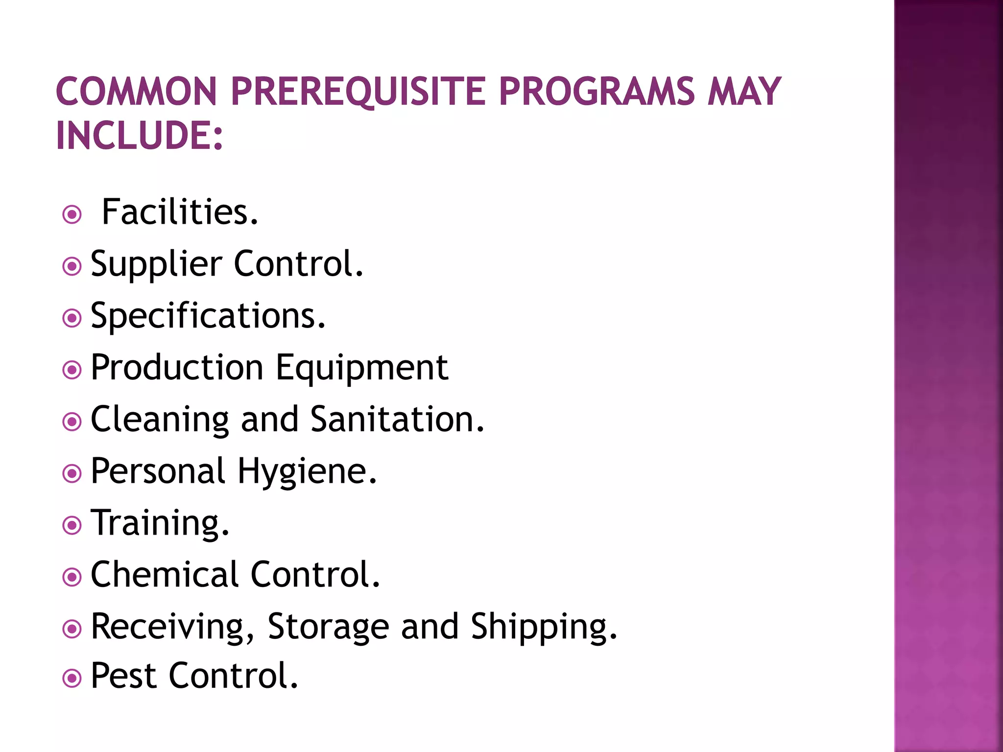 Haccp guidelines and status in india | PPTX