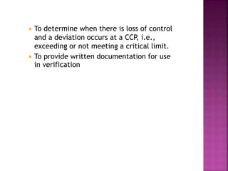 Haccp guidelines and status in india | PPTX