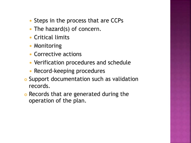 Haccp guidelines and status in india | PPTX | Medical Health