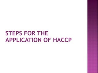 Haccp guidelines and status in india | PPTX