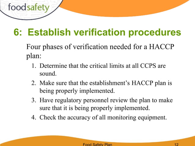 HACCP Guidelines Process as per FSSAI 22000ppt | PPT