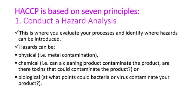 HACCP (HAZARDOUS ANALYSIS CRITICAL CONTROL POINT) IN DAIRY INDUSTRY ...