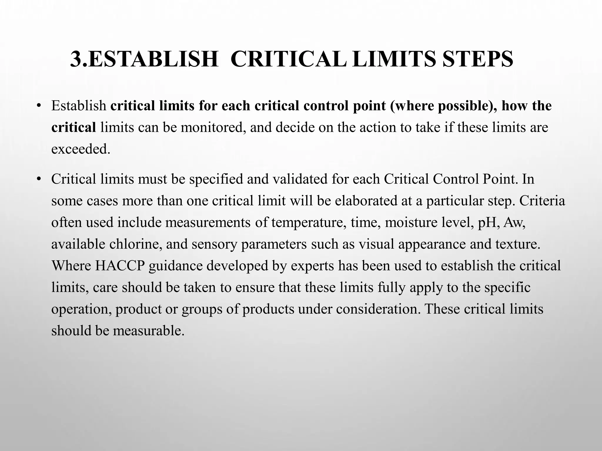 HACCP PRESENTATION | PDF
