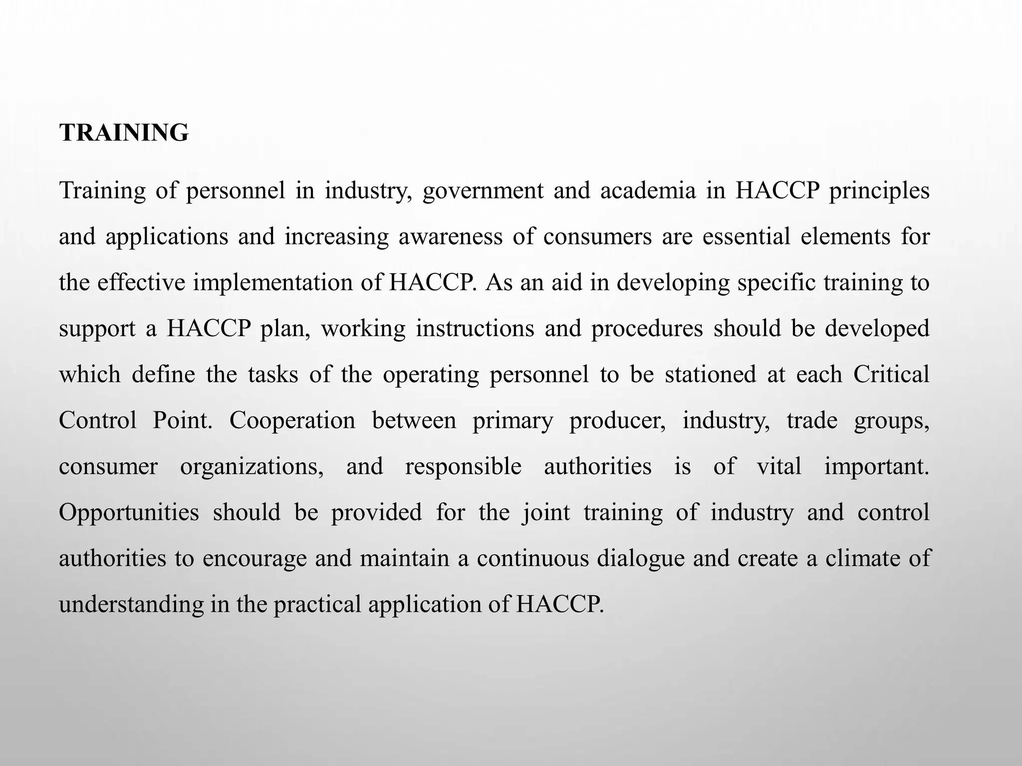 HACCP PRESENTATION | PDF
