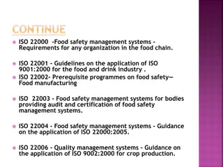 Haccp,iso 9001 22000 | PPTX