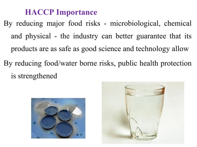 The HACCP method in mineral water bottling | PPT
