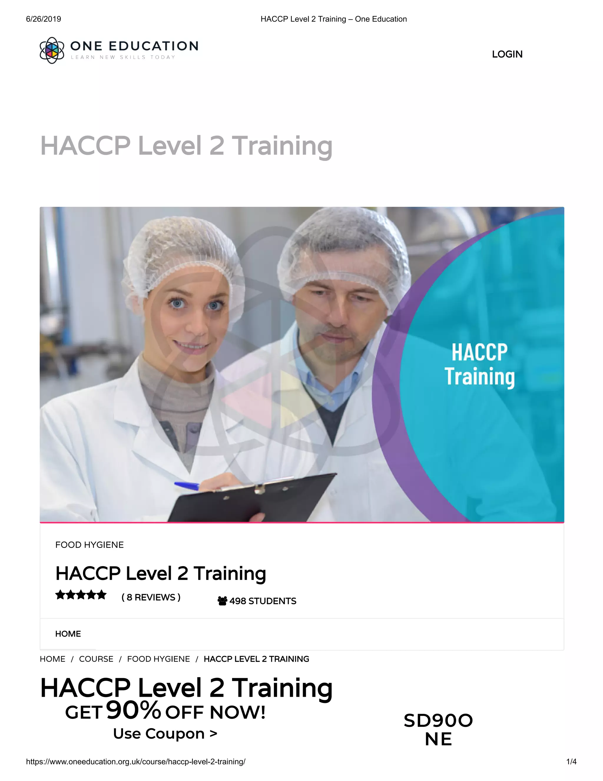 Haccp level 2 training | PDF