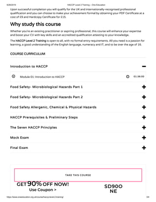 Haccp level 2 training | PDF