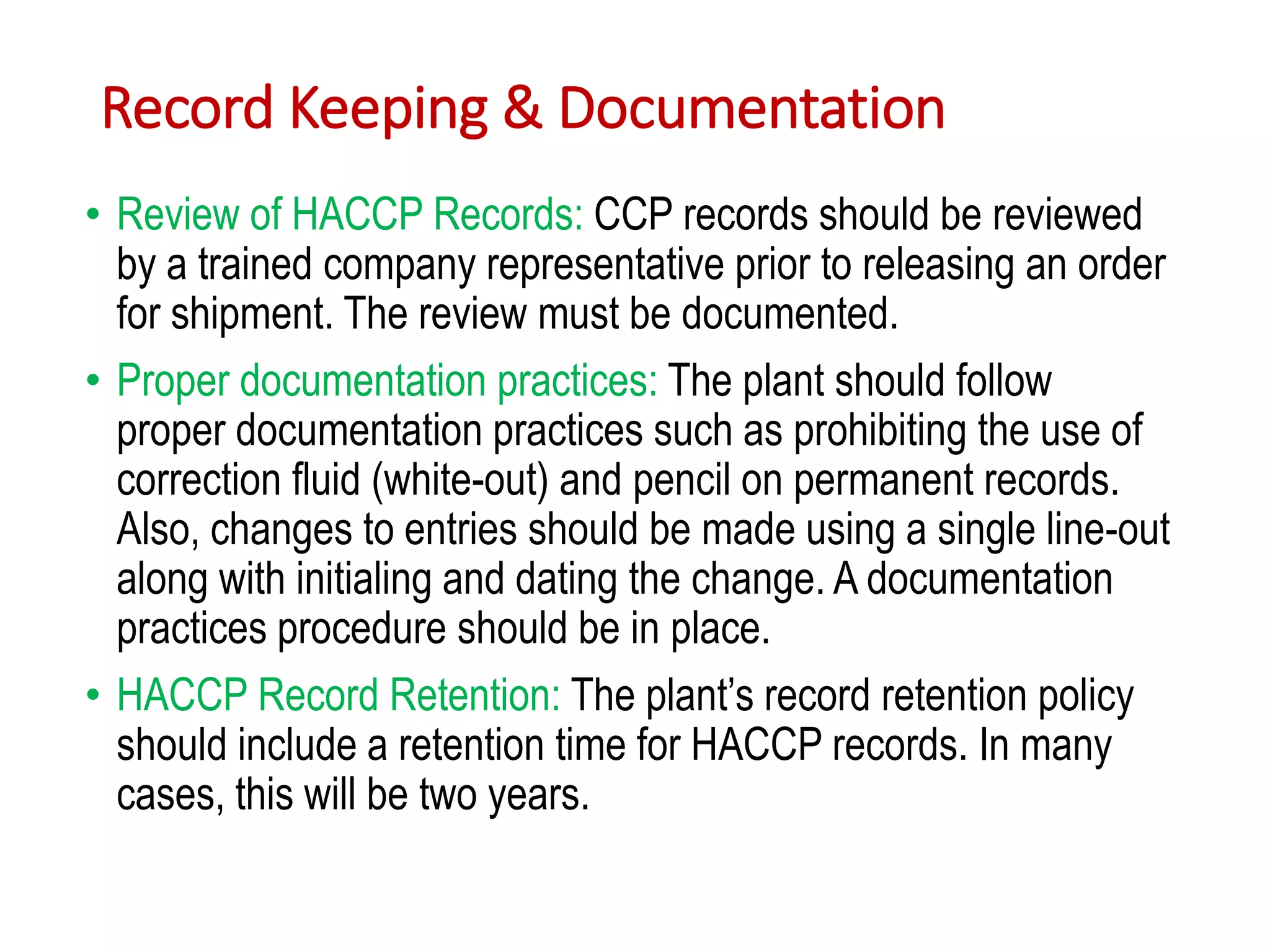 HACCP Plan | PPTX