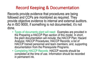 HACCP Plan | PPTX