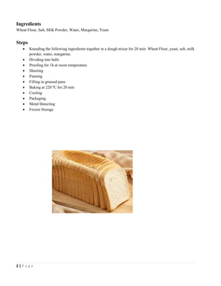 HACCP plan for bread making by Viduranga Nuvan | PDF