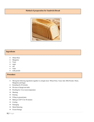 HACCP plan for bread making by Viduranga Nuvan | PDF