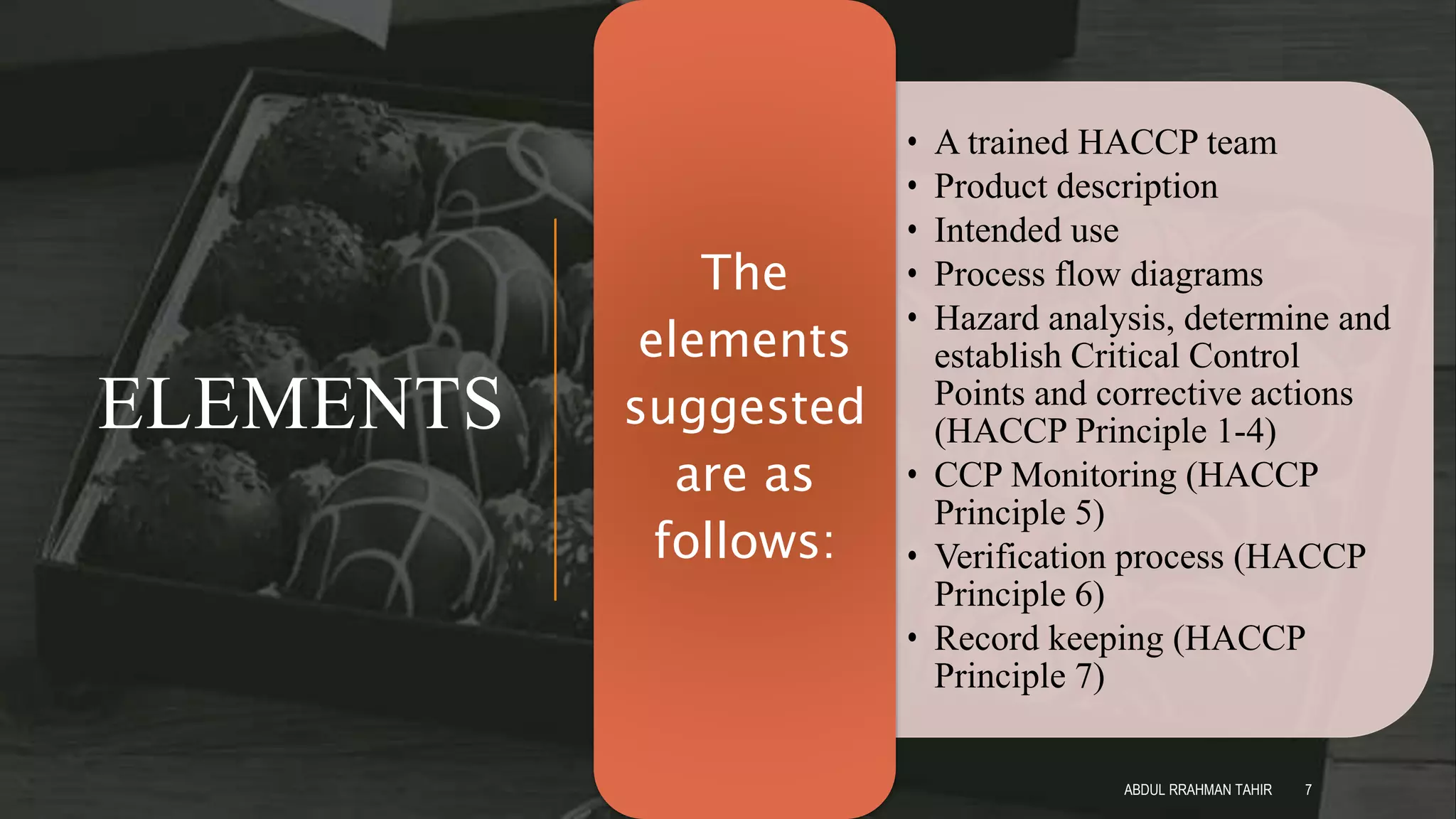 HACCP Plan for Industrial Manufacturing of Chocolate | PPTX