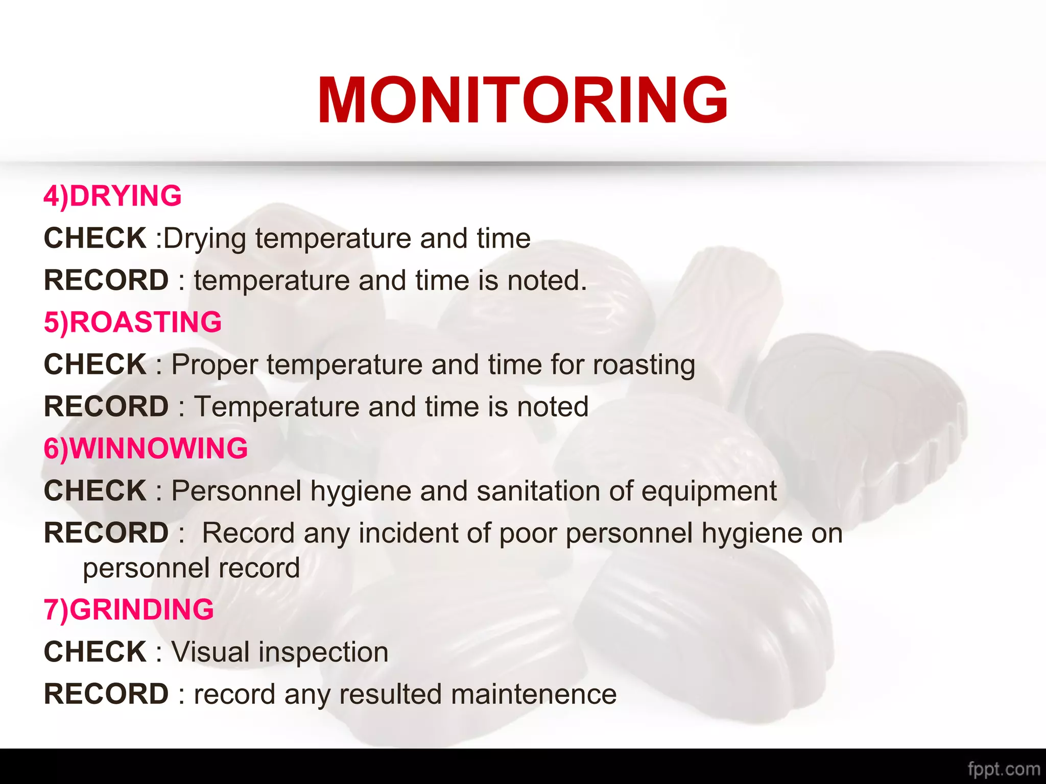 Haccp plan in chocolate | PPT