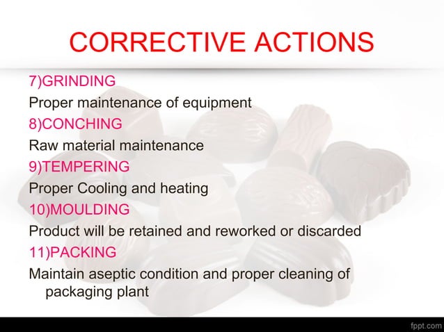 Haccp plan in chocolate | PPT