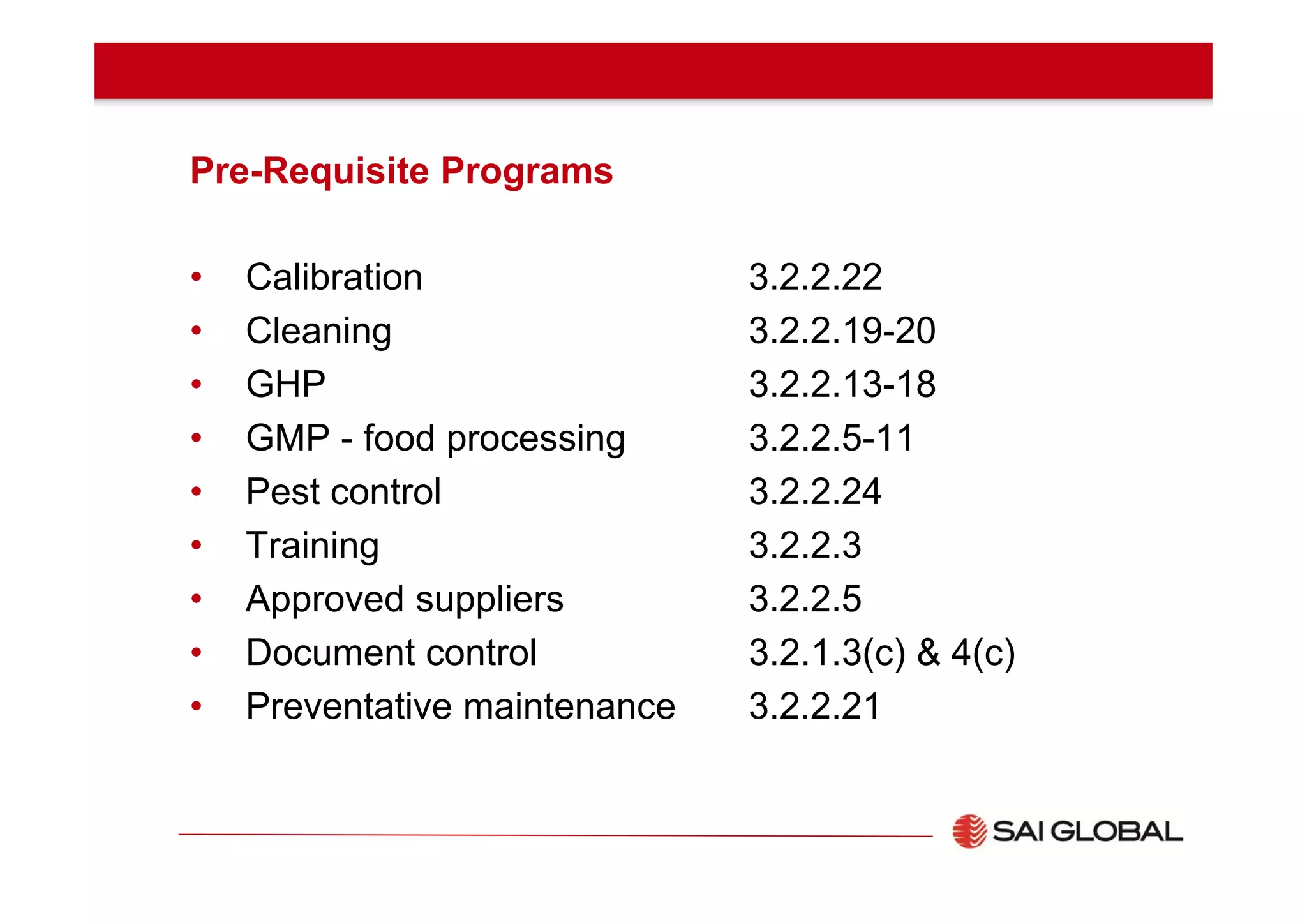 Validation and Verification of HACCP Plans - Webinar Presentation | PDF ...