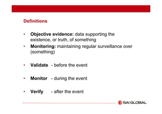 Validation and Verification of HACCP Plans - Webinar Presentation | PPT